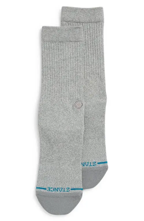 Stance Icon Quarter Crew Socks - Greyheather