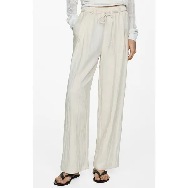 Mango Relaxed Straight-leg Pants