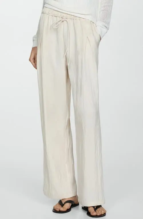 Mango Relaxed Straight-leg Pants