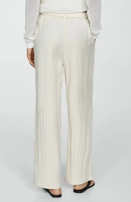 Mango Relaxed Straight-leg Pants