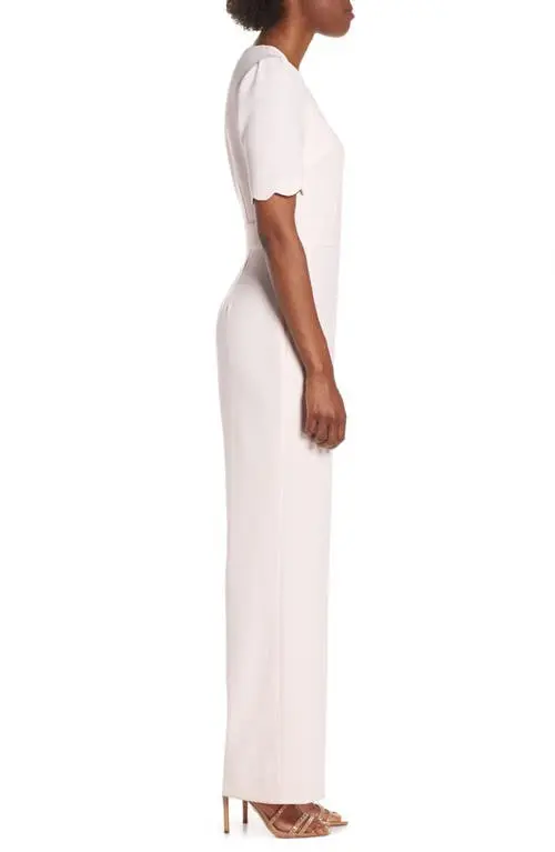 HARPER ROSE Scallop V-neck Jumpsuit