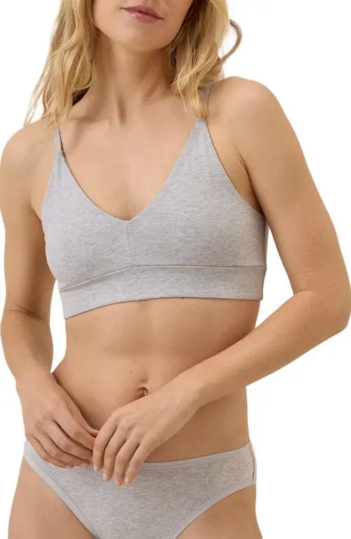 PACT Organic Cotton Everyday Classic T-shirt Bra - Light Heather Grey
