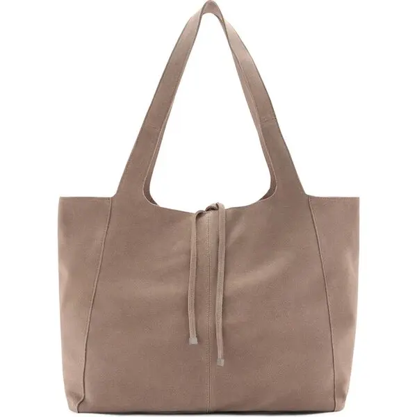Mango Suede Shopper - Sand