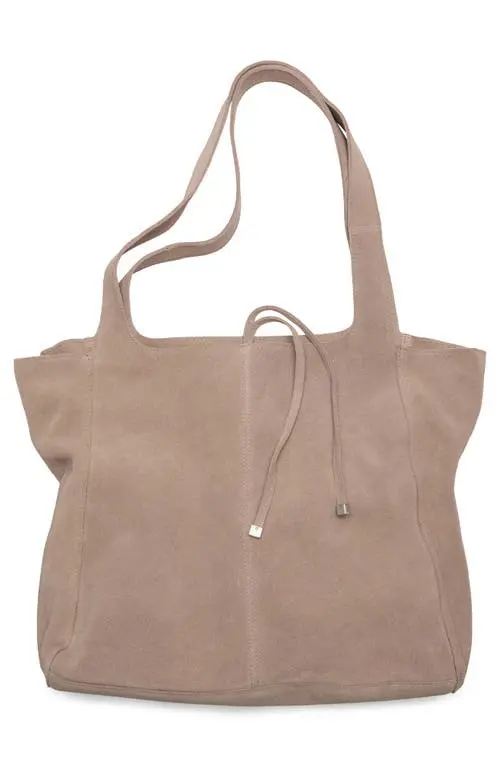 Mango Suede Shopper - Sand