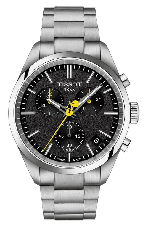 TISSOT Pr 100 Tour De France Bracelet Chronograph Watch - Black