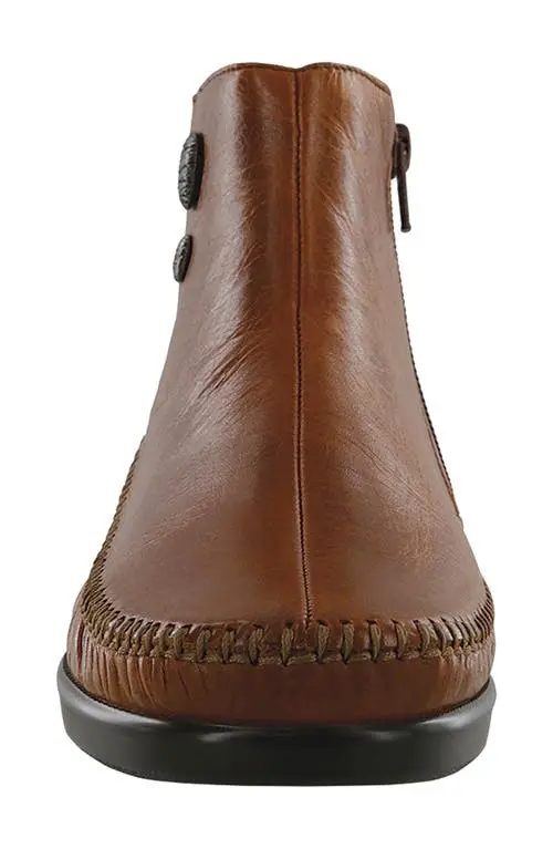 SAS Jade Zip Bootie - Chestnut