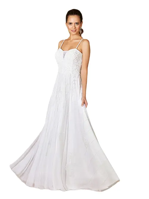 LARA NEW YORK Ginny Beaded Wedding Gown - Ivory