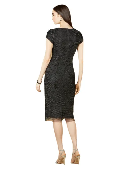 LARA NEW YORK Cap Sleeve Midi Gown