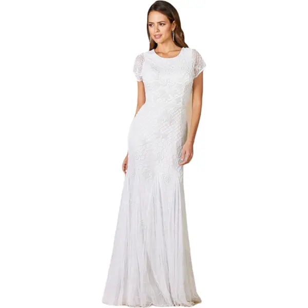LARA NEW YORK Gale Beaded Wedding Gown - Ivory