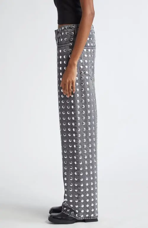 HAIKURE Winona Studded Relaxed Straight Leg Jeans