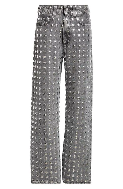 HAIKURE Winona Studded Relaxed Straight Leg Jeans