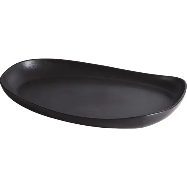 GHARYAN STONEWARE Stoneware Long Serving Platter - Black