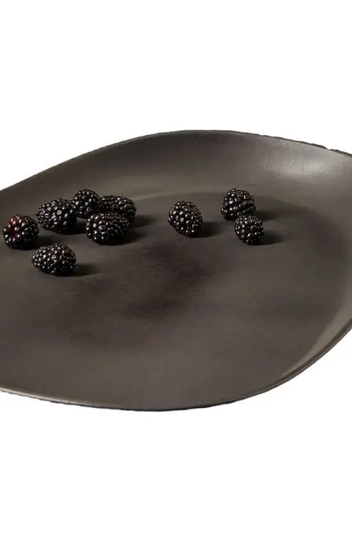 GHARYAN STONEWARE Stoneware Long Serving Platter - Black