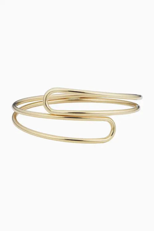ORADINA 14k Avant-garde Wrap Cuff