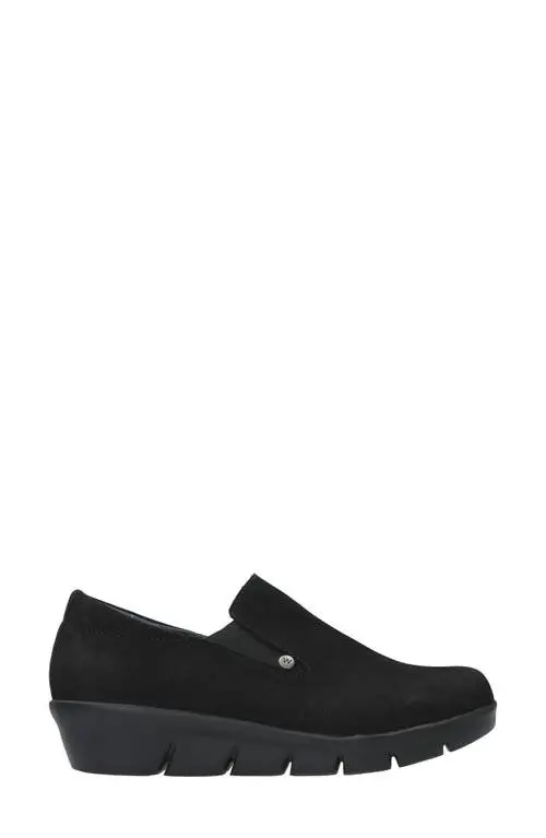 WOLKY Mesita Wedge Slip-on Sneaker - Black