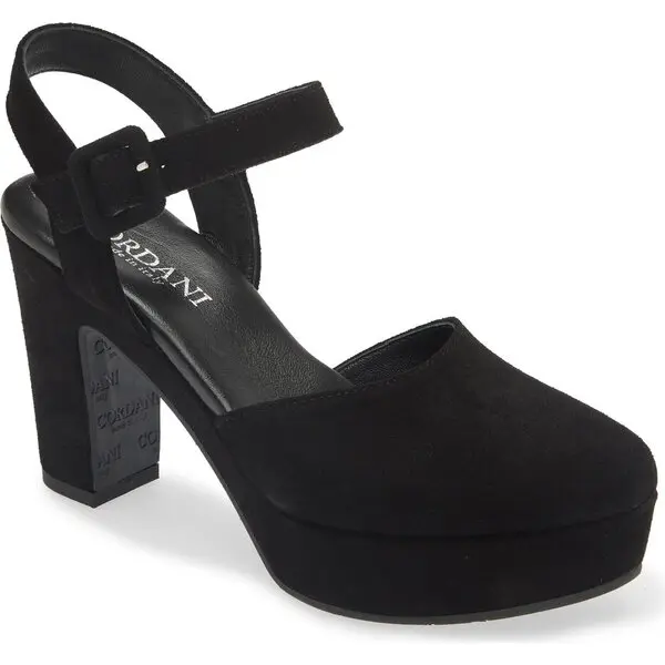 Cordani Torin Platform Pumps - Black Suede