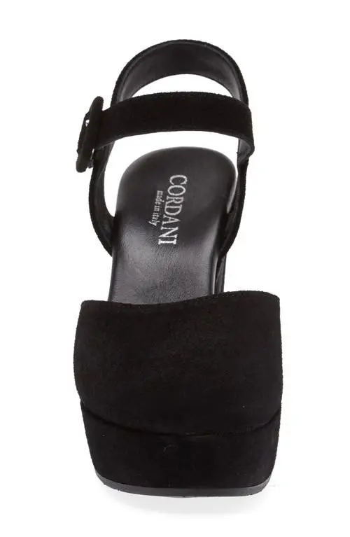 Cordani Torin Platform Pumps - Black Suede
