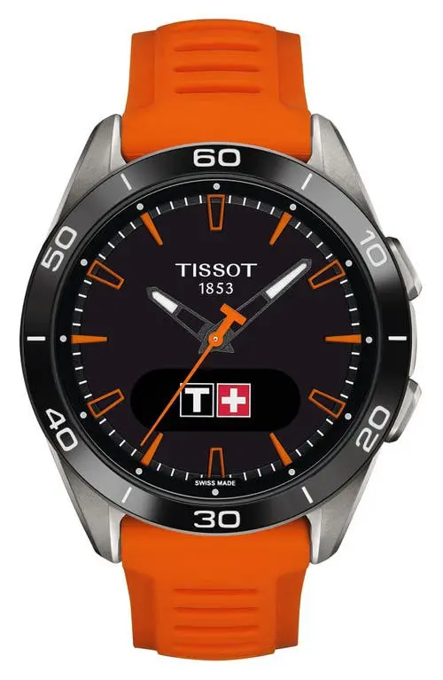 TISSOT T-touch Connect Sport Solar Smart Watch - Orange