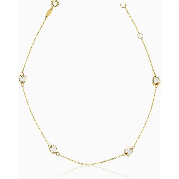 ORADINA 14k Flutter Anklet