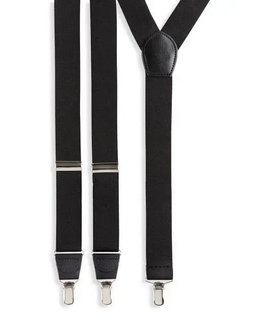 HARBOR BAY BY DXL Big & Tall Y-back Suspenders - Black