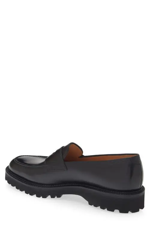 John Lobb Lopez Penny Loafer - 1r- Black