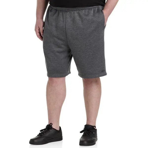 REEBOK Big & Tall Performance Fleece Shorts - Pitchgrey Heather