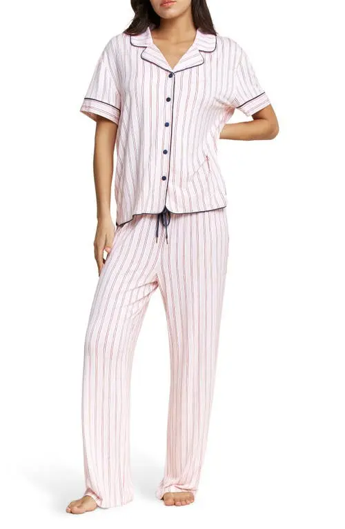 Honeydew Intimates All American Short Sleeve Pajamas - Marzipan Stripe