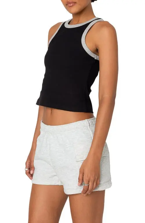 EDIKTED Contrast Trim Tank Top