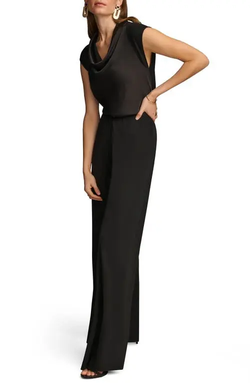 Donna Karan New York Flat Front Wide Leg Trousers