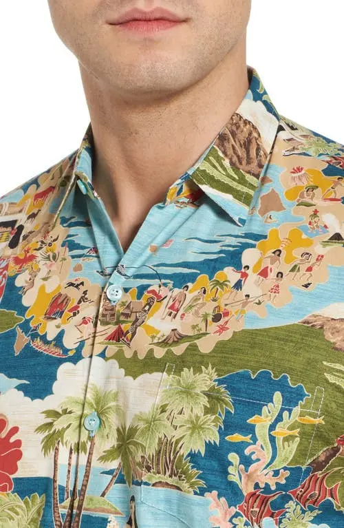 Tori Richard Boat Day Aloha Sport Shirt