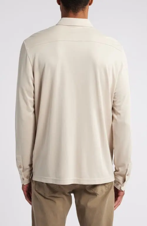 Johnston & Murphy Vintage Wash Knit Button-up Shirt
