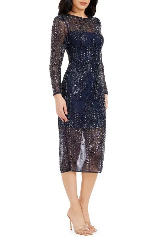 open lace back dress Dress The Population Blair Dress - White/Nude - White main image 0
