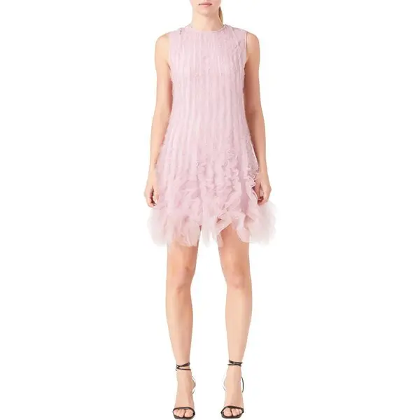 Endless Rose Ruffle Tulle Mini Dress