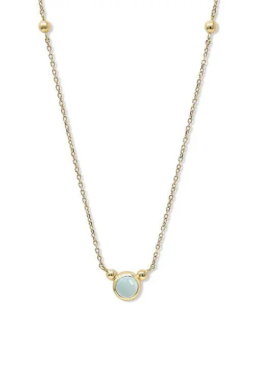 Anzie Bonheur Birthstone Pendant Necklace - Blue