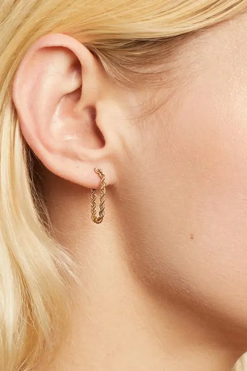 ORADINA 14k Roman Rope Drop Earrings