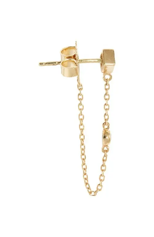 Anzie Cléo Rhombus Chain Drop Earrings