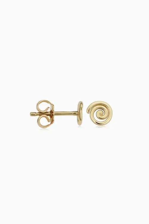 ORADINA 14k Da Vinci Round Stud Earrings