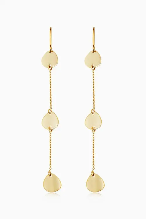 ORADINA 14k Botticelli Drop Earrings - Yellow Gold