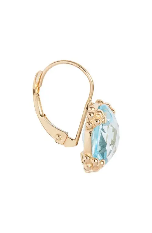 Anzie Dew Drop Topaz Earrings - Blue