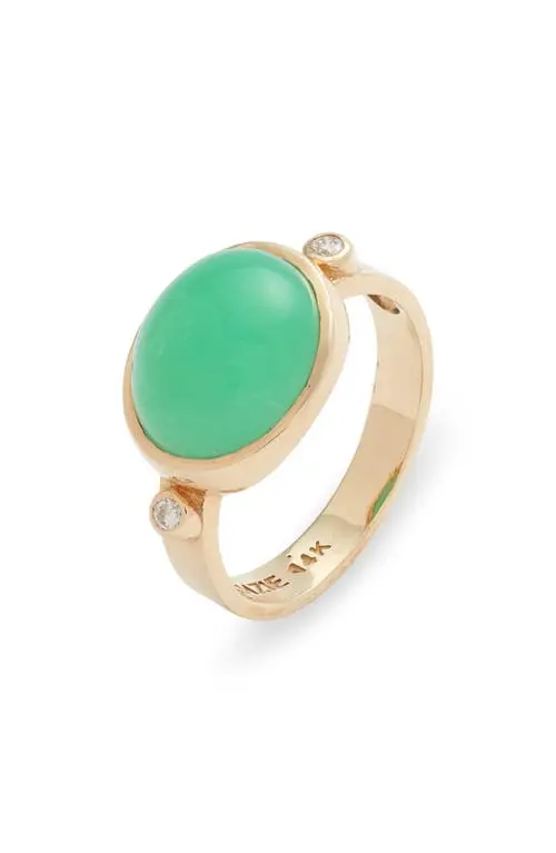 Anzie Classique Oval Ring - Green