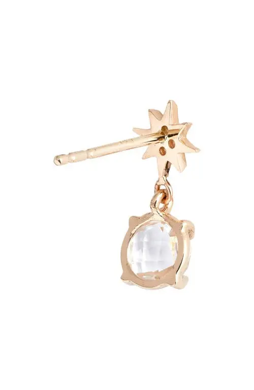 Anzie Star Drop Earrings - Clear Topaz