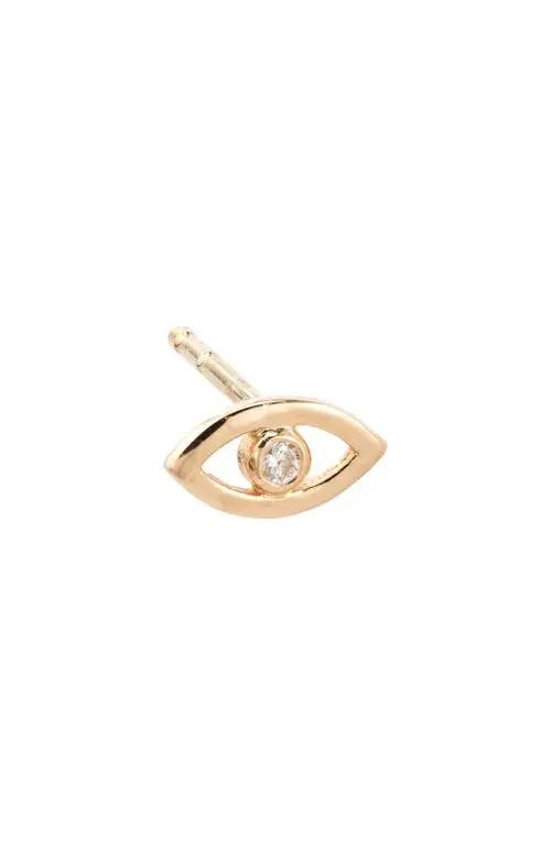 Anzie Jac+jo Icon Evil Eye Single Stud Earring - Yellow Gold