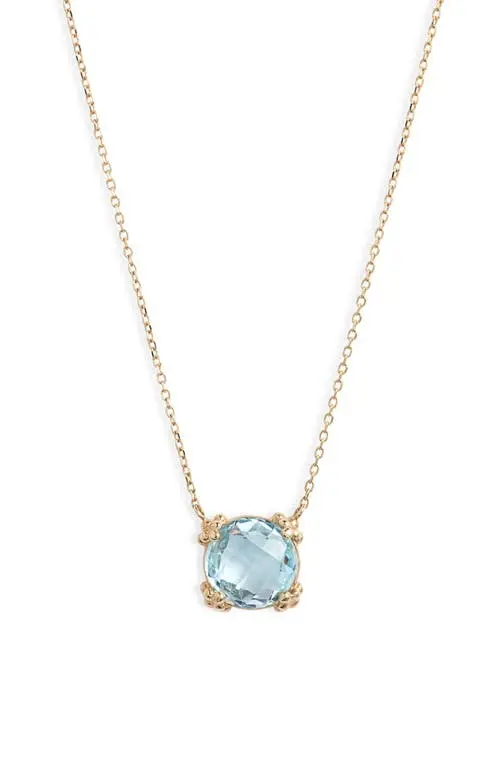 Anzie Dew Drop Cluster Pendant Necklace - Blue