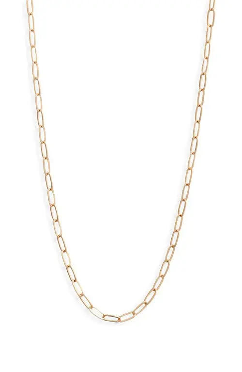 Anzie Medium Paper Clip Chain Necklace - Gold