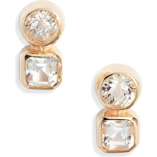 Anzie Cleo Jaeda Stud Earrings - Yellow Gold