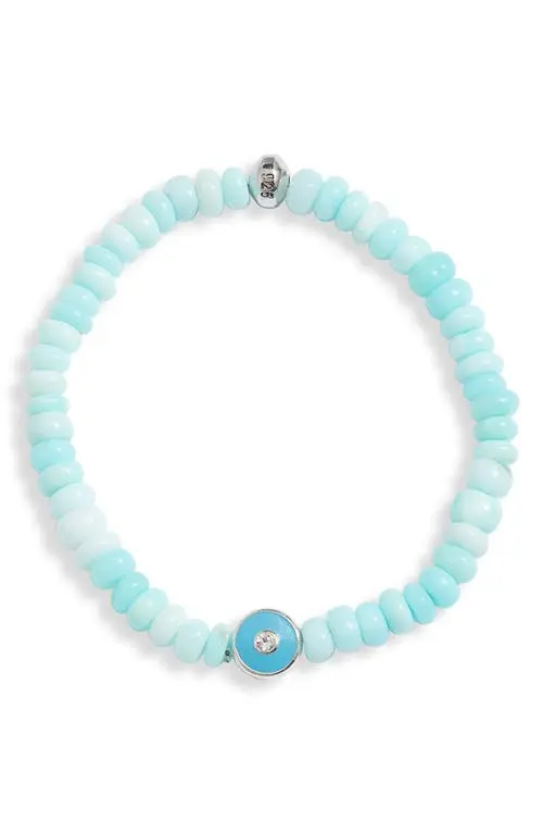 Anzie Boheme Beaded Opal Stretch Bracelet - Turquoise/aqua
