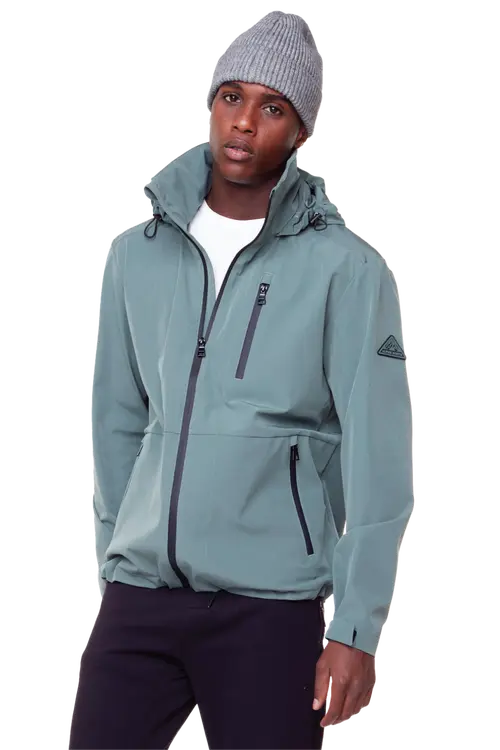 ALPINE NORTH Carmacks Midweight Rain Shell Jacket - Dusty Green