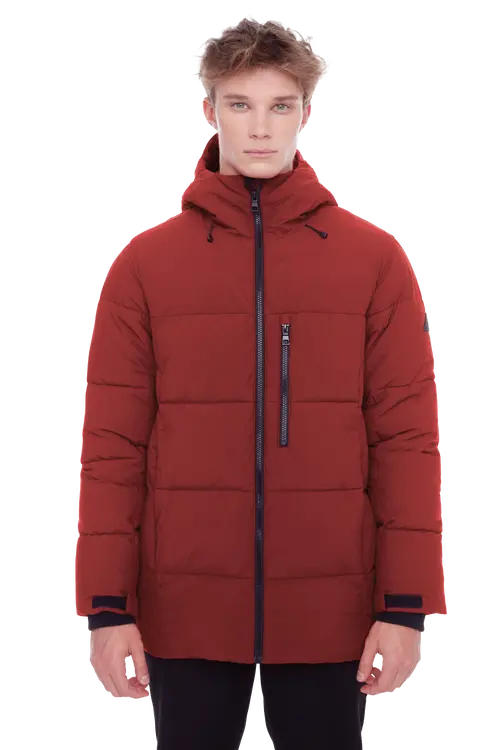 ALPINE NORTH Mid-weight Quilted Puffer Jacket - Deep Red