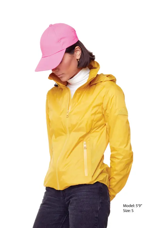 ALPINE NORTH Pelly Recycled Ultralight Windshell Jacket - Yellow
