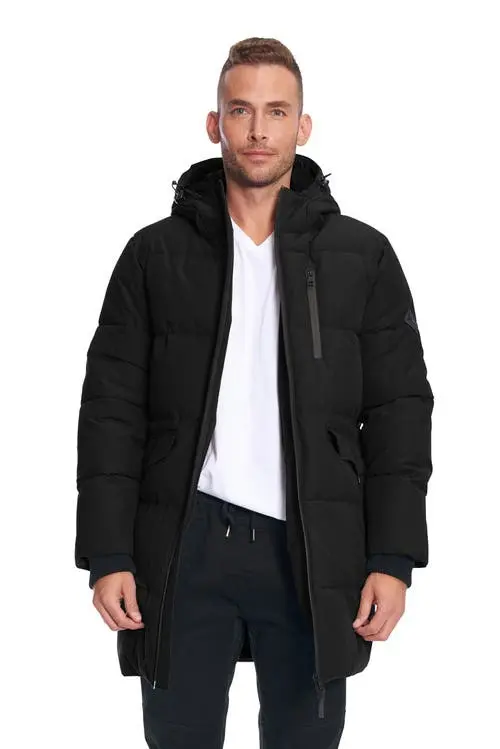ALPINE NORTH Jasper Vegan Down Winter Puffer Coat - Black